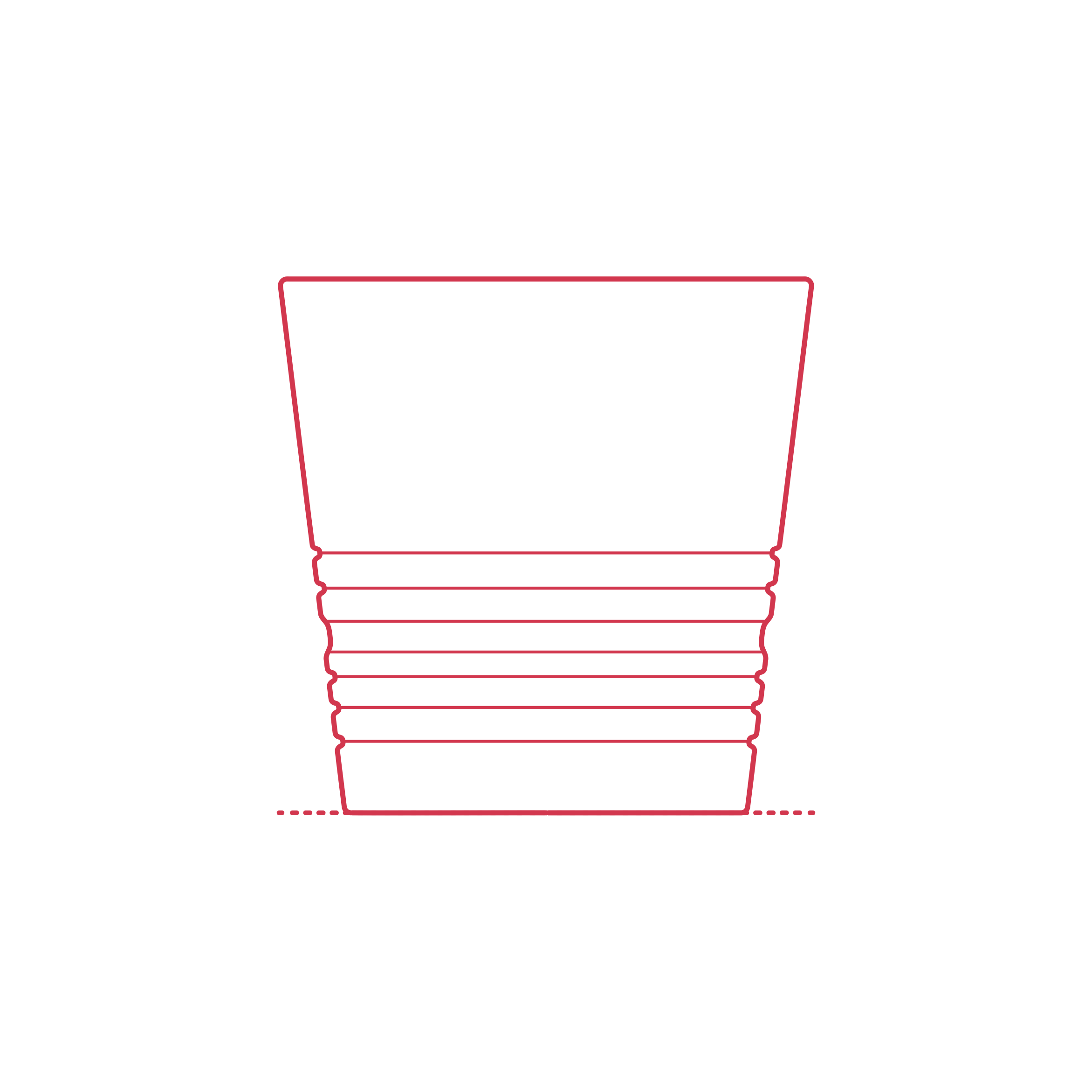 Objects Plant Pots Ikea Muskot Plant Pot X Small Outline Svg Vector ...